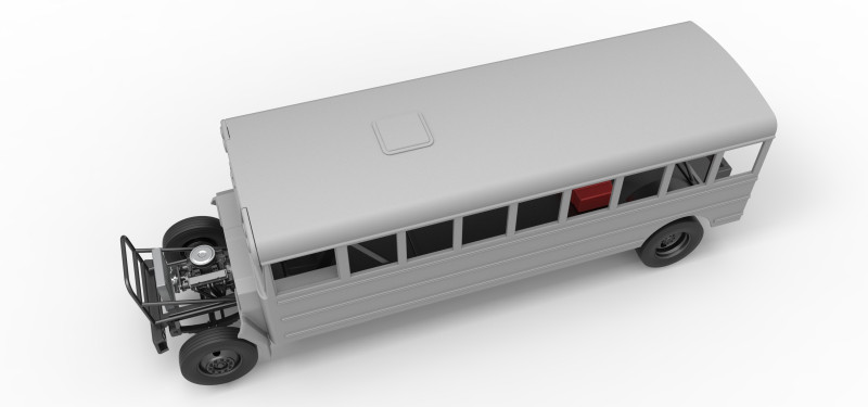 School bus for Figure 8 racing Scale 1 to 25 3D Print Model in Vehicle ...