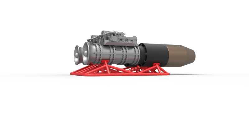 Diecast 2 Jet engines on the frame Scale 1 to 25 Modelo de impresión 3D ...