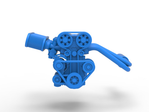 Engine of New Zealand Minisprint Scale 1 to 25 3D Print Model in ...