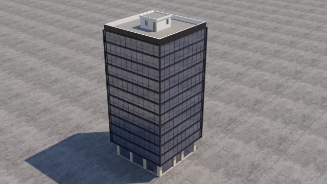 modern building exterior skyscraper 4 3Dモデル in 建物 3DExport