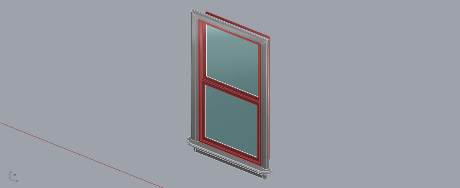 double hung window 3D Models in Miscellaneous 3DExport