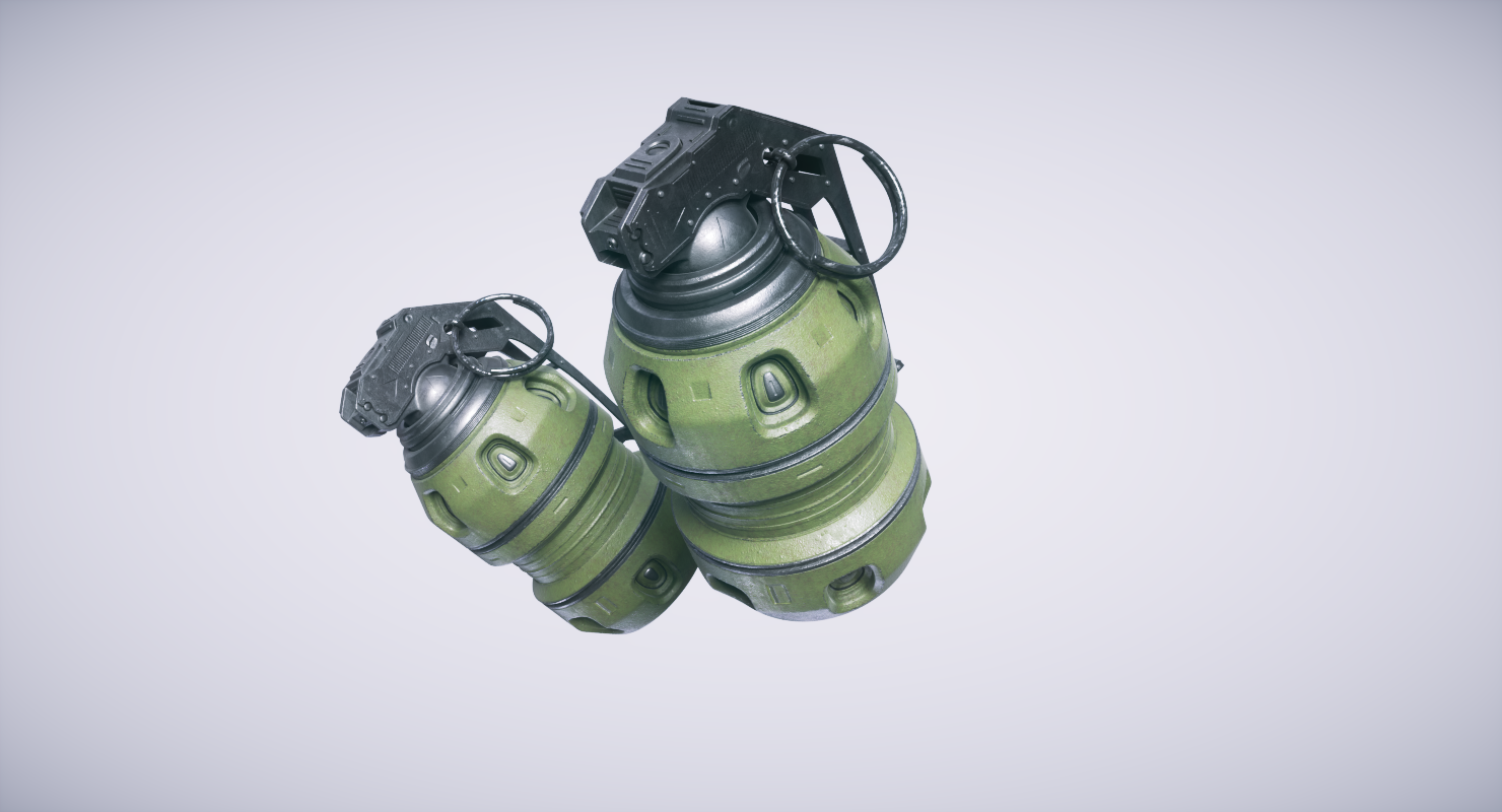 Sci Fi Grenade 3D Model in Projectiles 3DExport