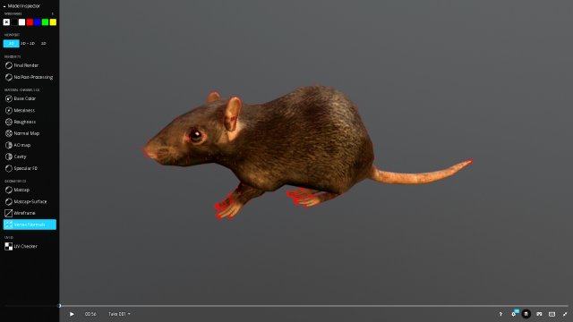 animated rat free on sketchfab 3D Model in Rodent 3DExport