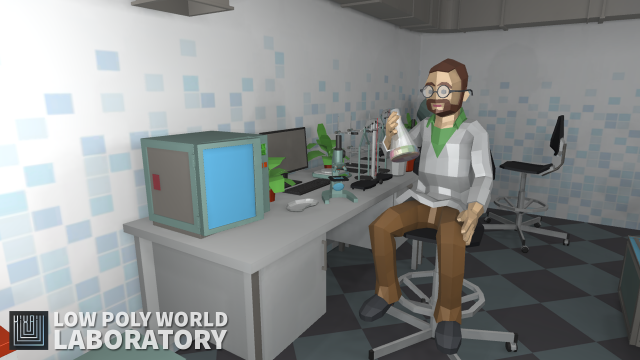low poly world - laboratory 3D Model in Hall 3DExport