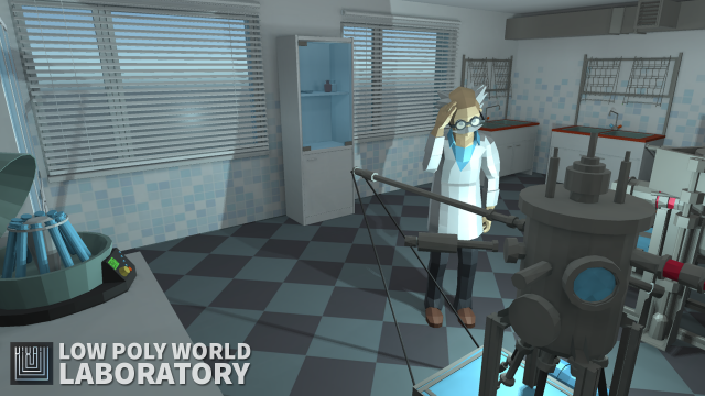 low poly world - laboratory 3D Model in Hall 3DExport