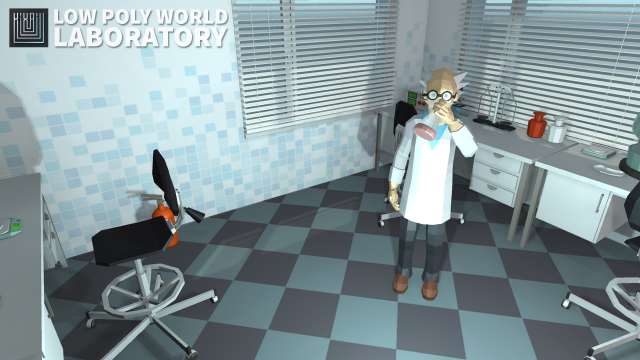 low poly world - laboratory 3D Model in Hall 3DExport