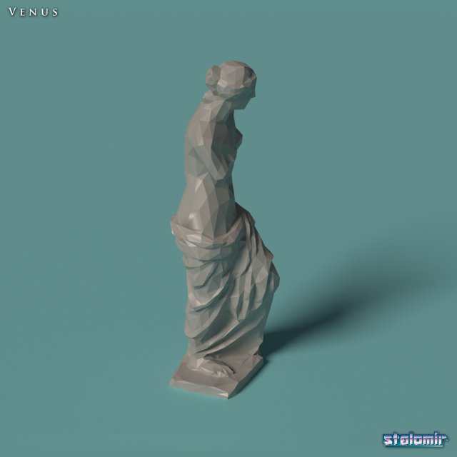 polygonal statue venus printable Gratis Modelo de impresión 3D in ...