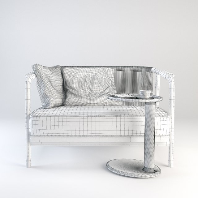 flexform crono oliver 3D Model in Sofa 3DExport