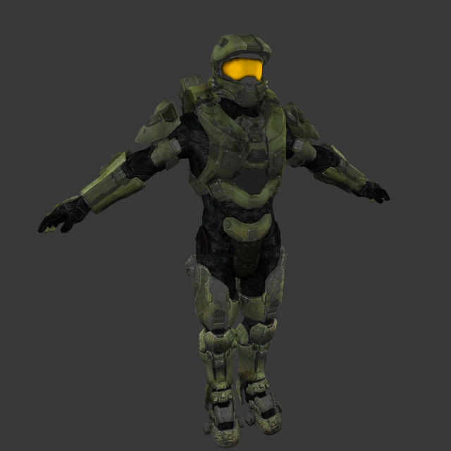 master chief high polygons 3D Model in Man 3DExport