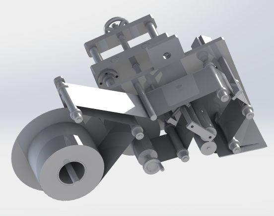 assembly line of labeling machine 3D Model in Machines 3DExport
