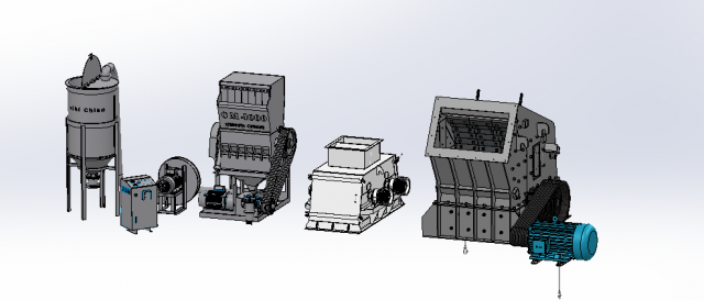 crusher machines 3D Model in Machines 3DExport