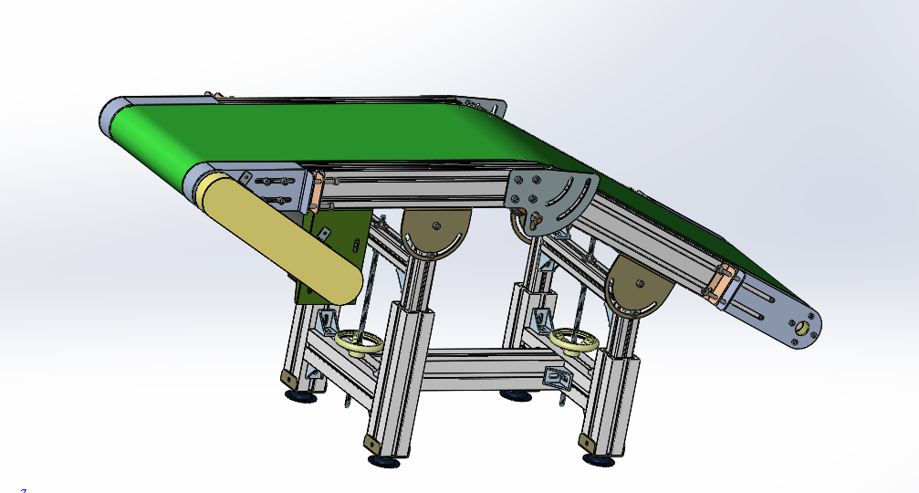 Height and Angle adjustable conveyor 3D Model in Machines 3DExport
