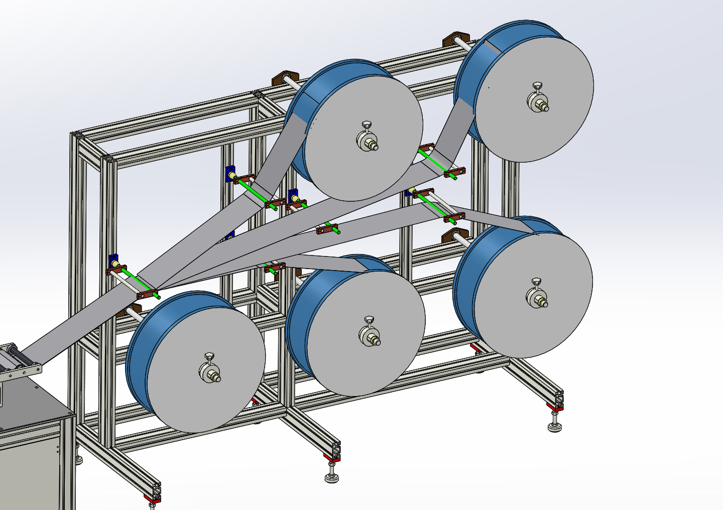 Ear less semi-automatic N95 mask machine Assembly 3D Model in Machines ...