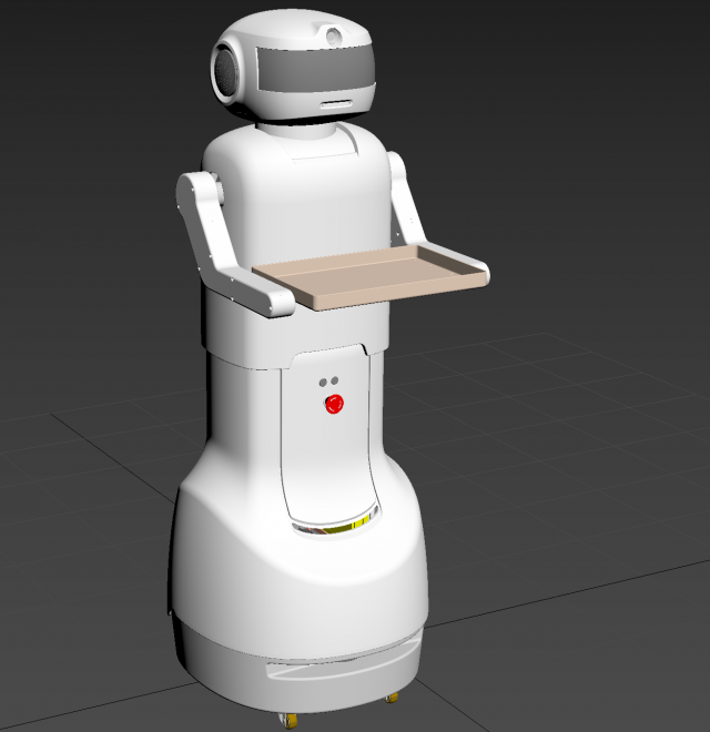 server robot 3D Model in Machines 3DExport