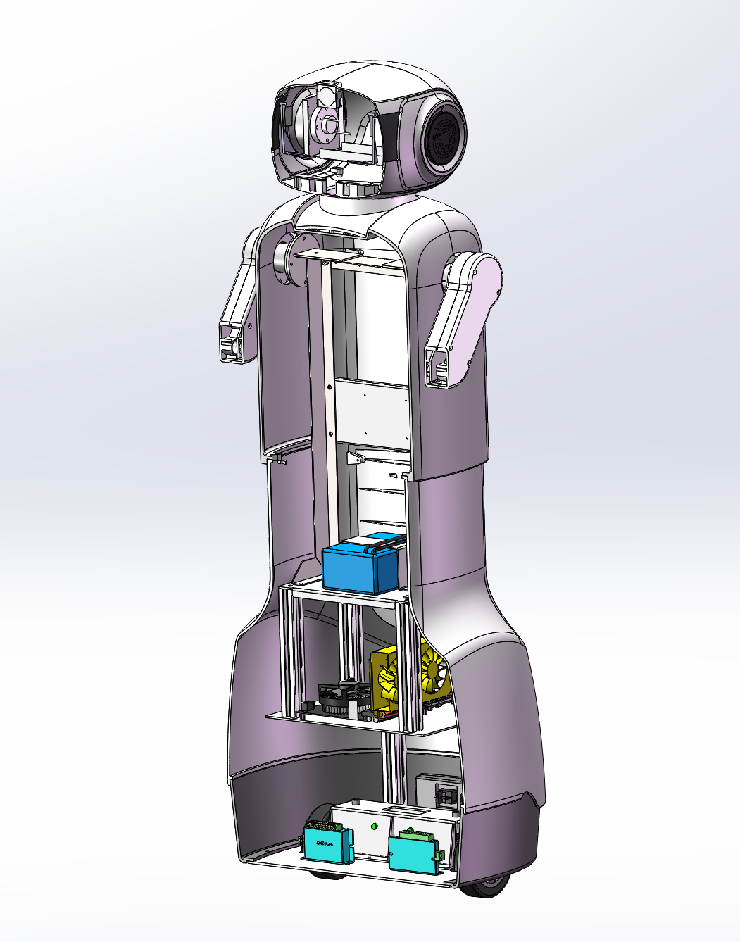 Server robot 3D Model in Machines 3DExport