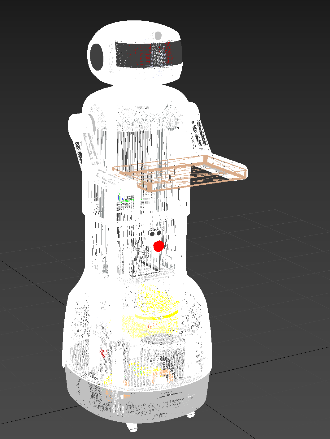 Server robot 3D Model in Machines 3DExport
