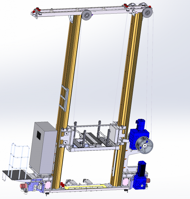 gantry stacker assembly 3D 모델 in 기계 3DExport