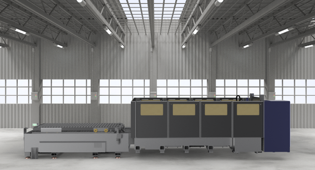 large laser cutting machine 3D Model in Machines 3DExport