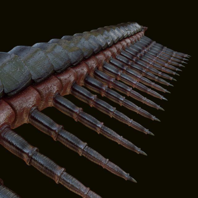 centipede 3D Model in Insects 3DExport