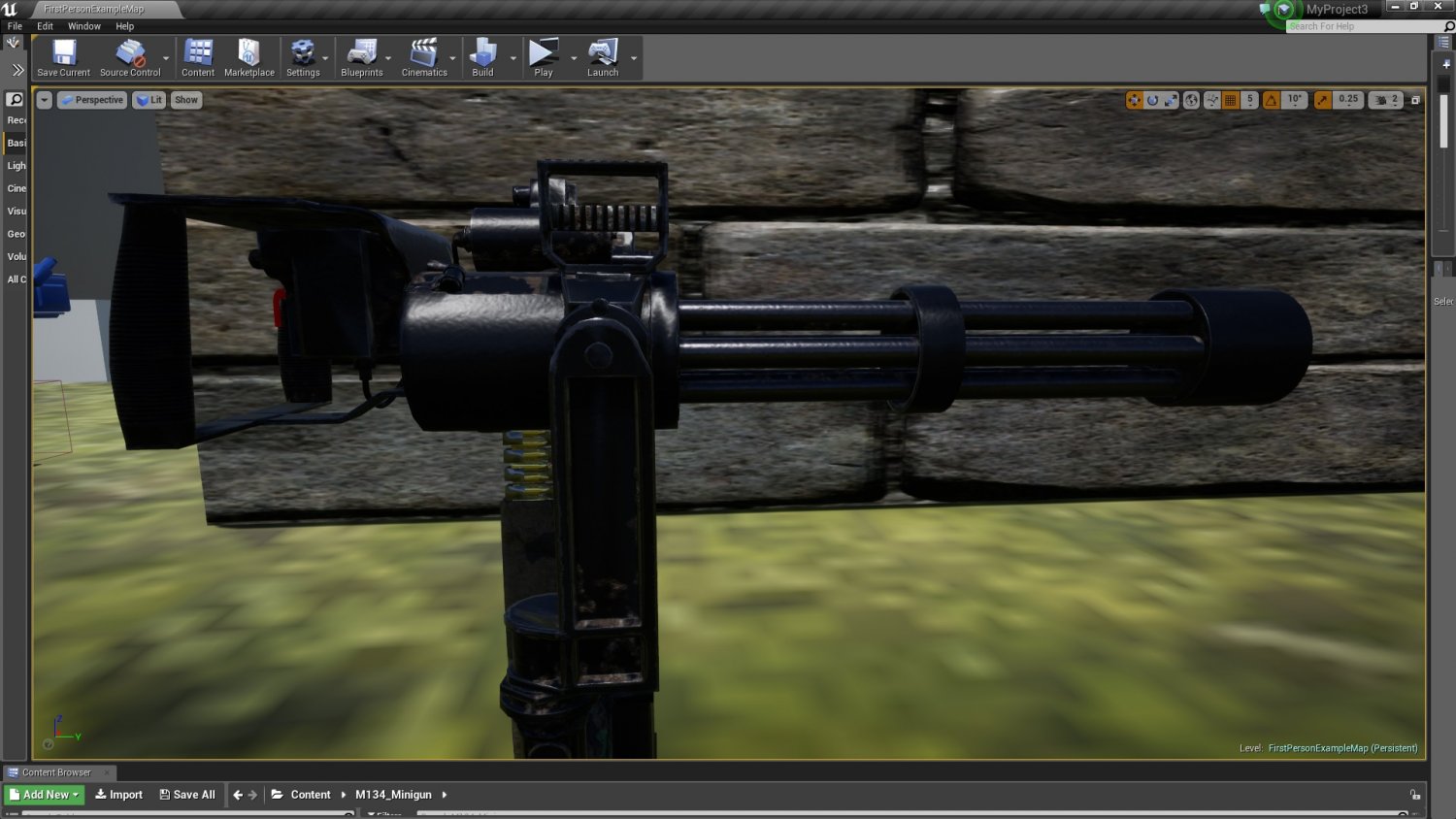 m134 minigun CAD in Machine Gun 3DExport