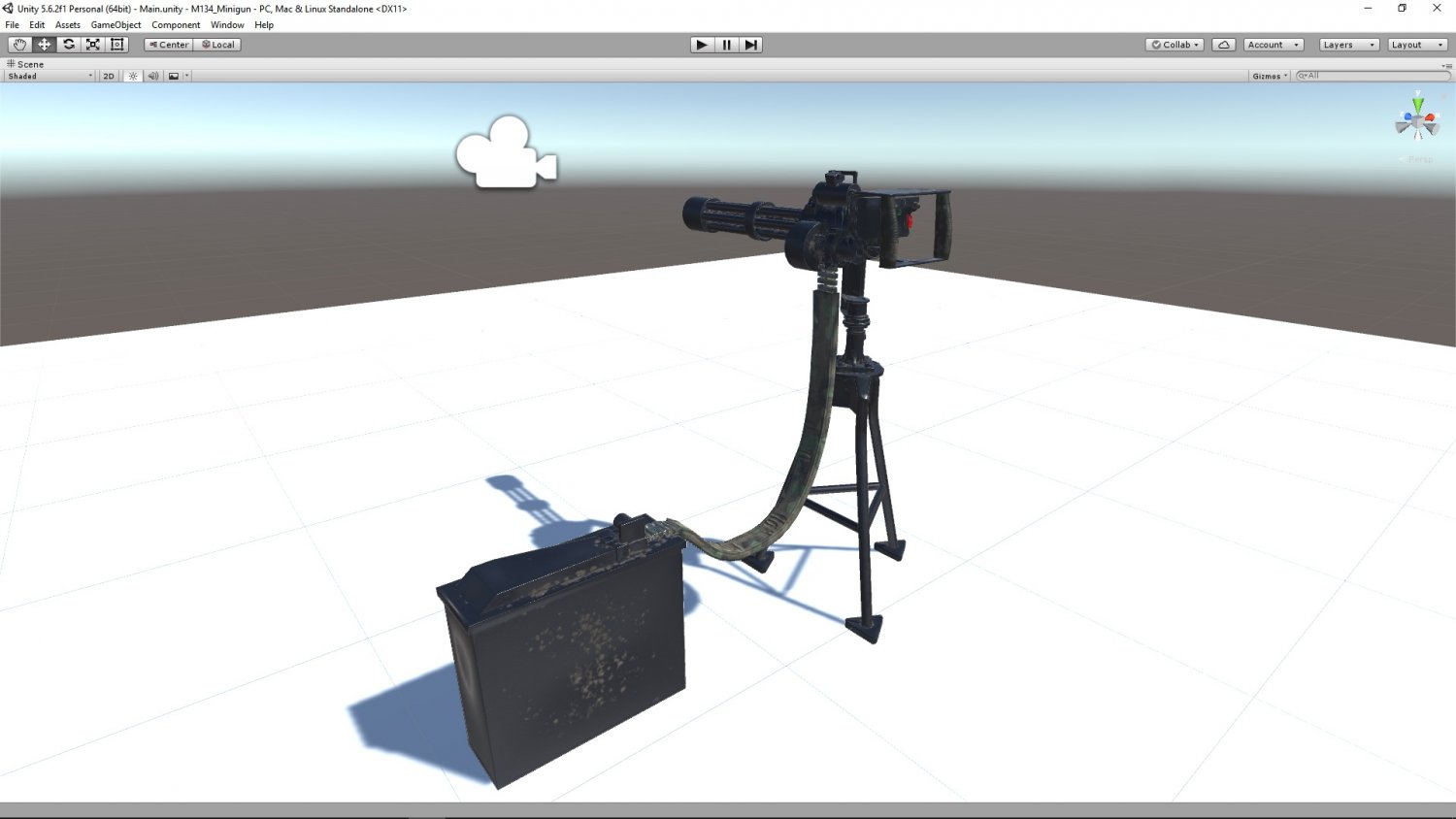 m134 minigun CAD in Machine Gun 3DExport