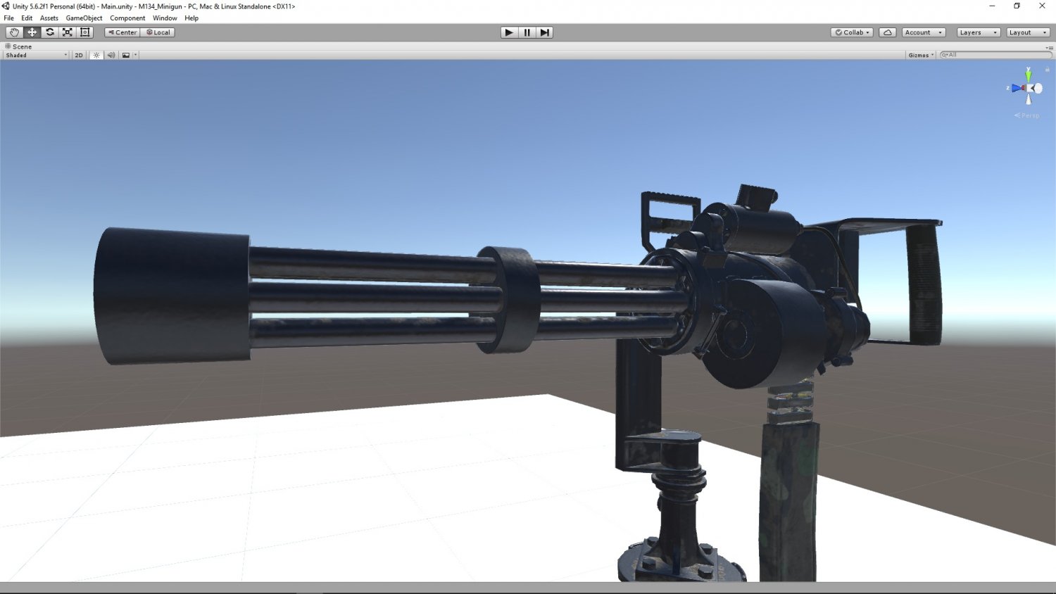 m134 minigun CAD in Machine Gun 3DExport
