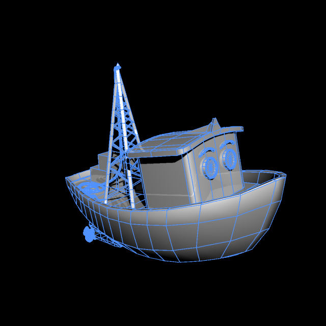 cargo boat 3D Model in Boats 3DExport