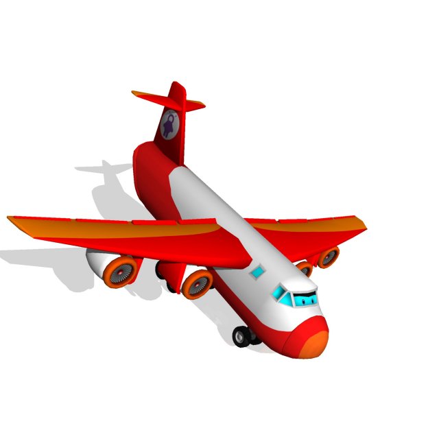 cargo plane 3D Model in Jet 3DExport