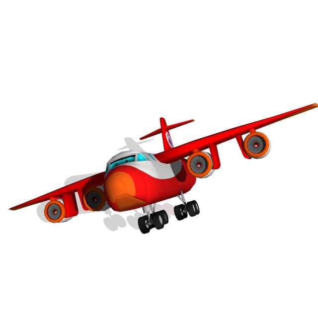 cargo plane 3D Model in Jet 3DExport