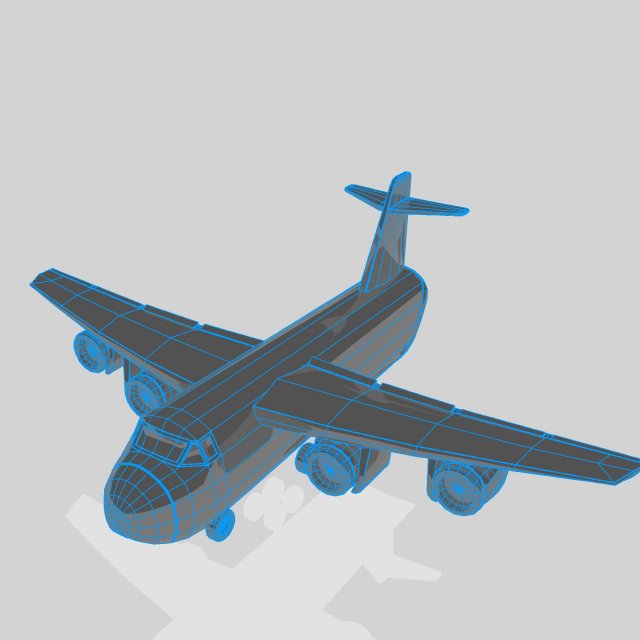 cargo plane 3D Model in Jet 3DExport