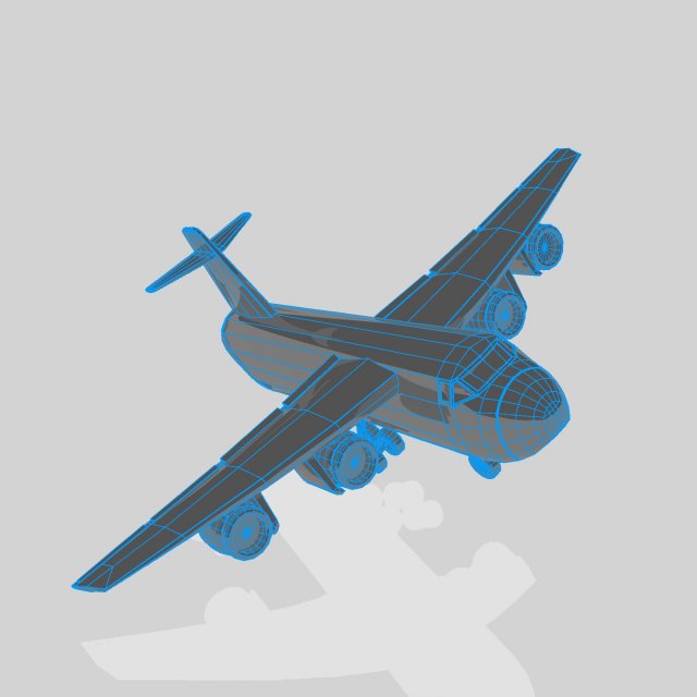 cargo plane 3D Model in Jet 3DExport