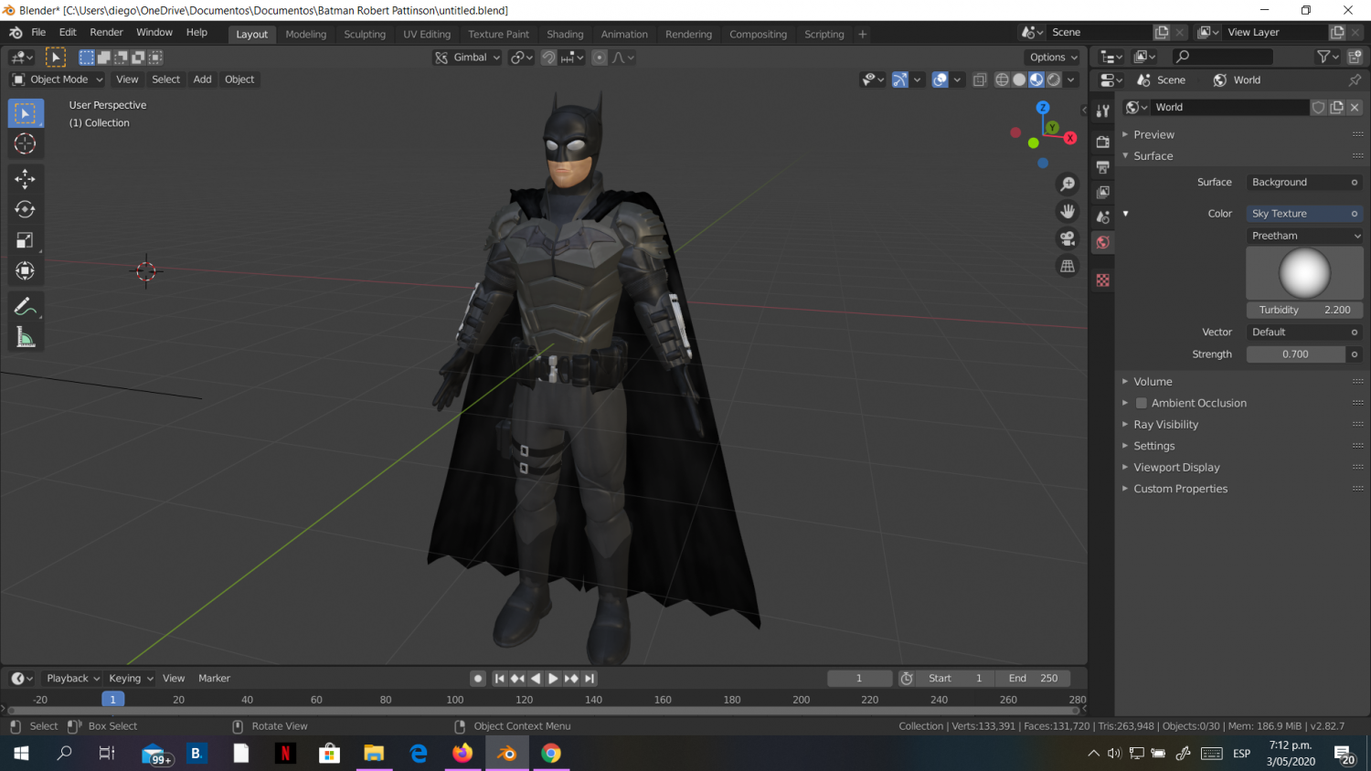 batman 3d rigged model armour super hero robert pattinson 3D 모델 in 남자 ...