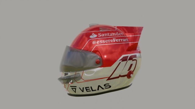Helmet Low-poly 3D Model in Racing 3DExport