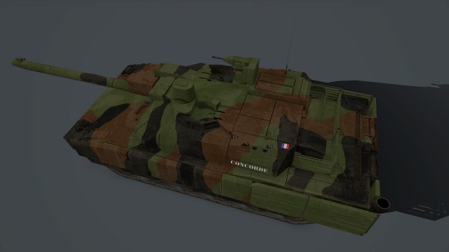 Leclerc renove azur 3D Model in Tank 3DExport