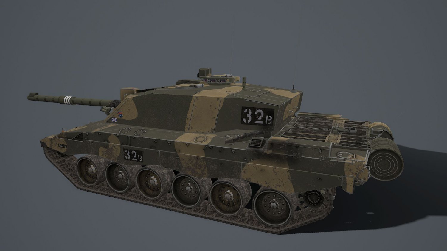 Challenger 2 and challenger 2 TES 3D Model in Tank 3DExport