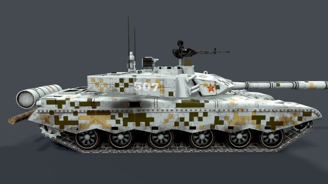 ztz - 99 phase ii 3D Model in Tank 3DExport
