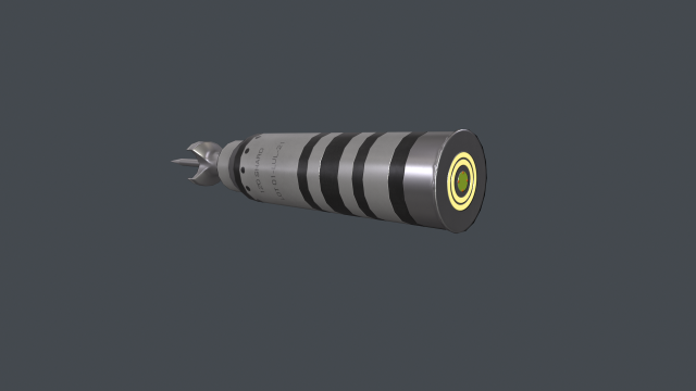 Tank modern shell 120mm APFSDS 3D Model in Combat 3DExport