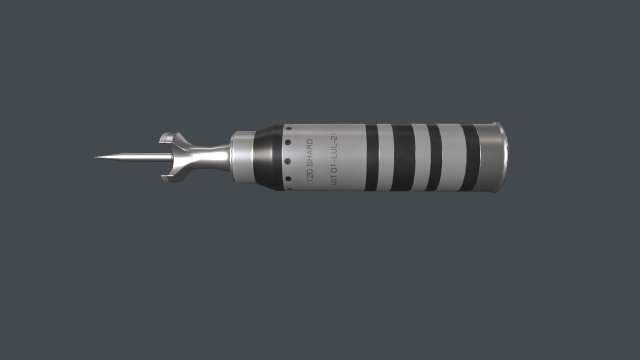 Tank modern shell 120mm APFSDS 3D Model in Combat 3DExport