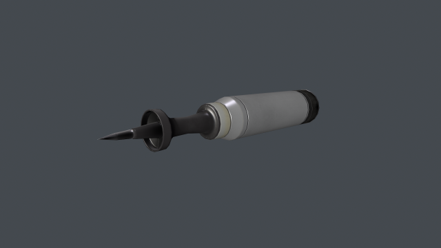 Tank modern shell 120mm APFSDS 3D Model in Combat 3DExport