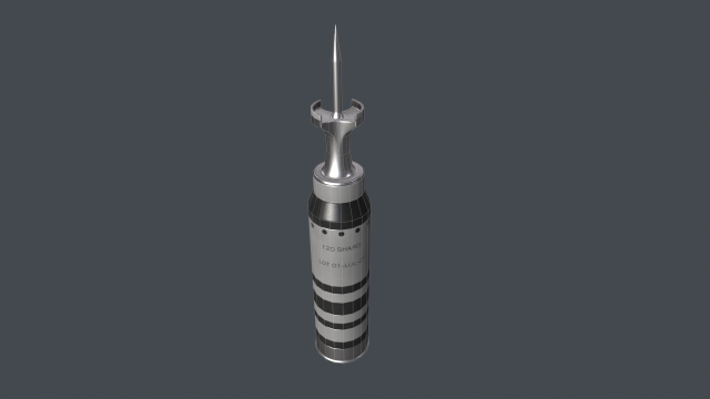 Tank modern shell 120mm APFSDS 3D Model in Combat 3DExport
