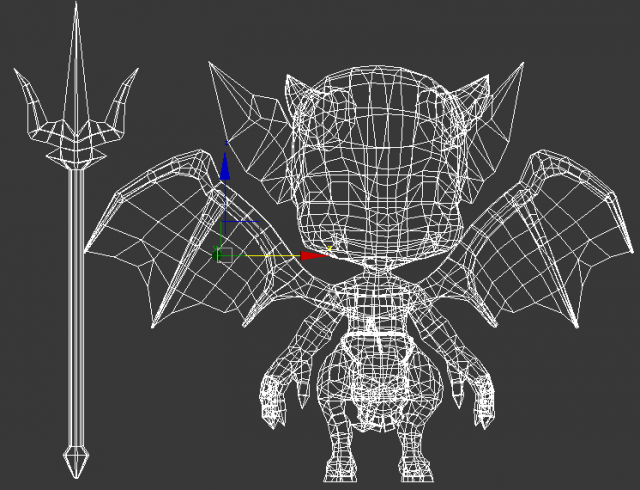 little devil 3D Model in Monster 3DExport