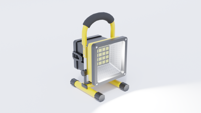 construction work light 3D Model in Tools 3DExport