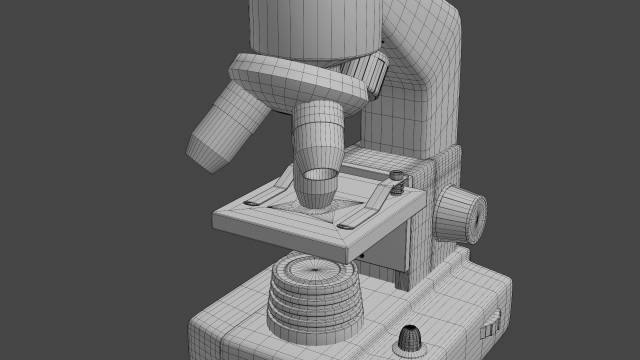 microscope 3D Model in Medical Equipment 3DExport