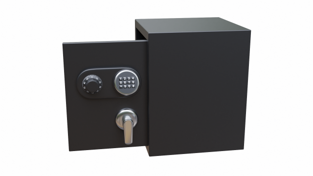 Simple Safe 3D Model in Household Items 3DExport
