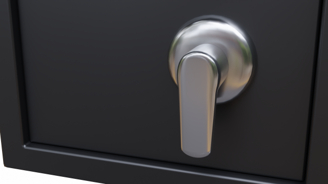 Simple Safe 3D Model in Household Items 3DExport