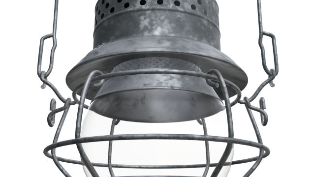 Antique Train Lantern 3D Model in Lamp 3DExport