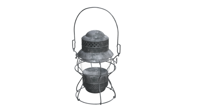 Antique Train Lantern 3D Model in Lamp 3DExport