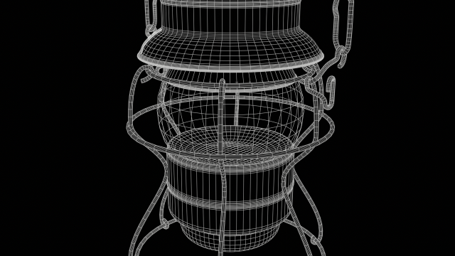 Antique Train Lantern 3D Model in Lamp 3DExport