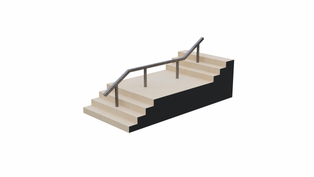 Skatepark Stair Grind Collection 3D Model in Game Assets 3DExport