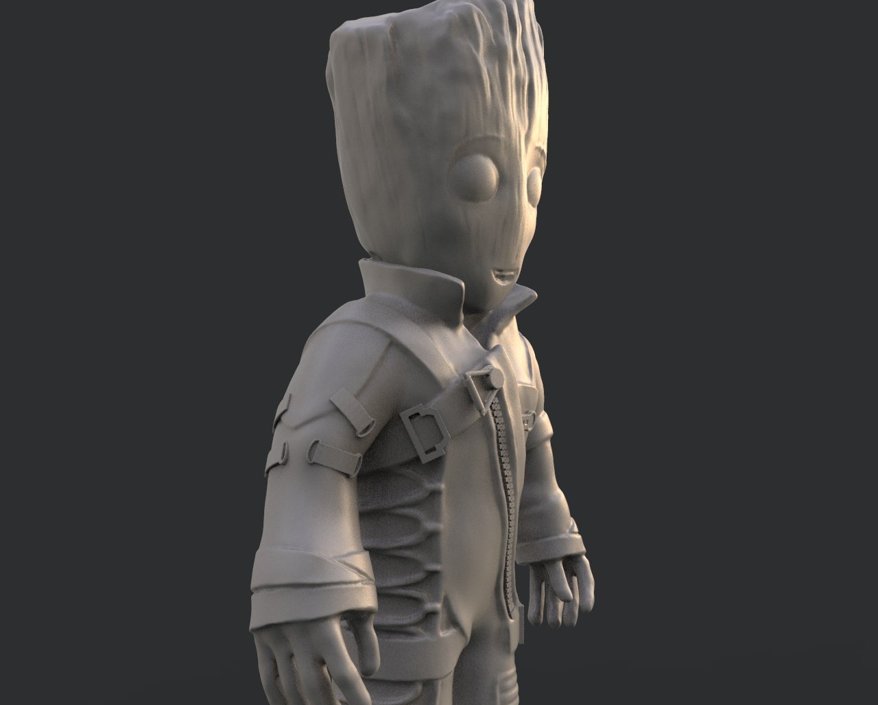 groot baby 3d print model 3D Print Models in Monsters & Creatures 3DExport